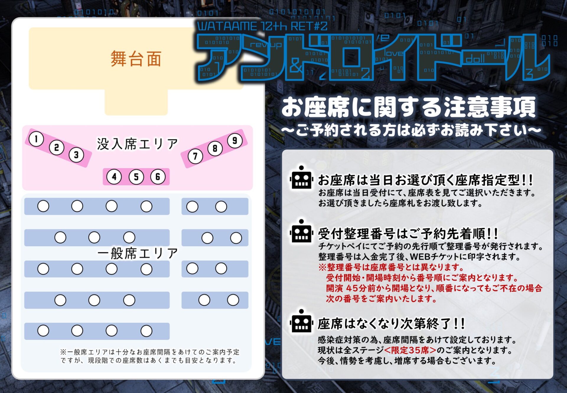 【出演情報】わたあめ12th RET#2「#アンドロイドール」【飯田義樹】 - 株式会社BloomZ